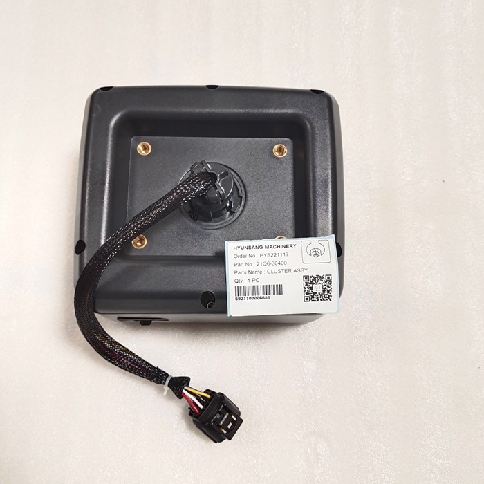 Hyunsang Excavator Parts Cluster Assy 21Q6-30400 21Q6-30104 For R220-9S ...