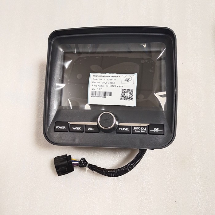 Hyunsang Excavator Parts Cluster Assy 21Q6-30400 21Q6-30104 For R220-9S ...