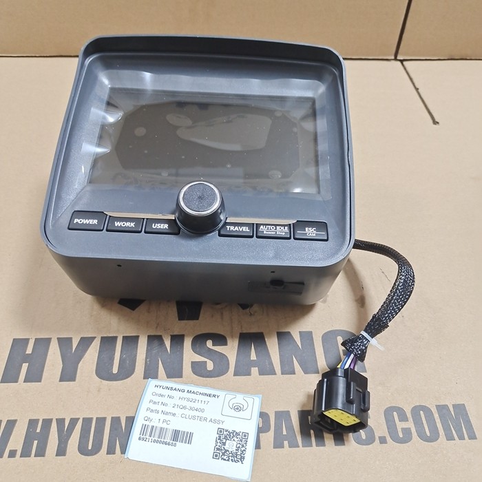 Hyunsang Excavator Parts Cluster Assy 21Q6-30400 21Q6-30104 For R220-9S ...