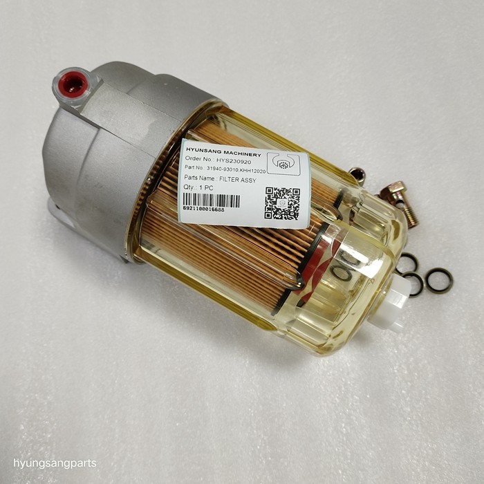 Excavator Filter Assembly 31940-93010 KHH12020 For CX130B CX160B CX210B ...