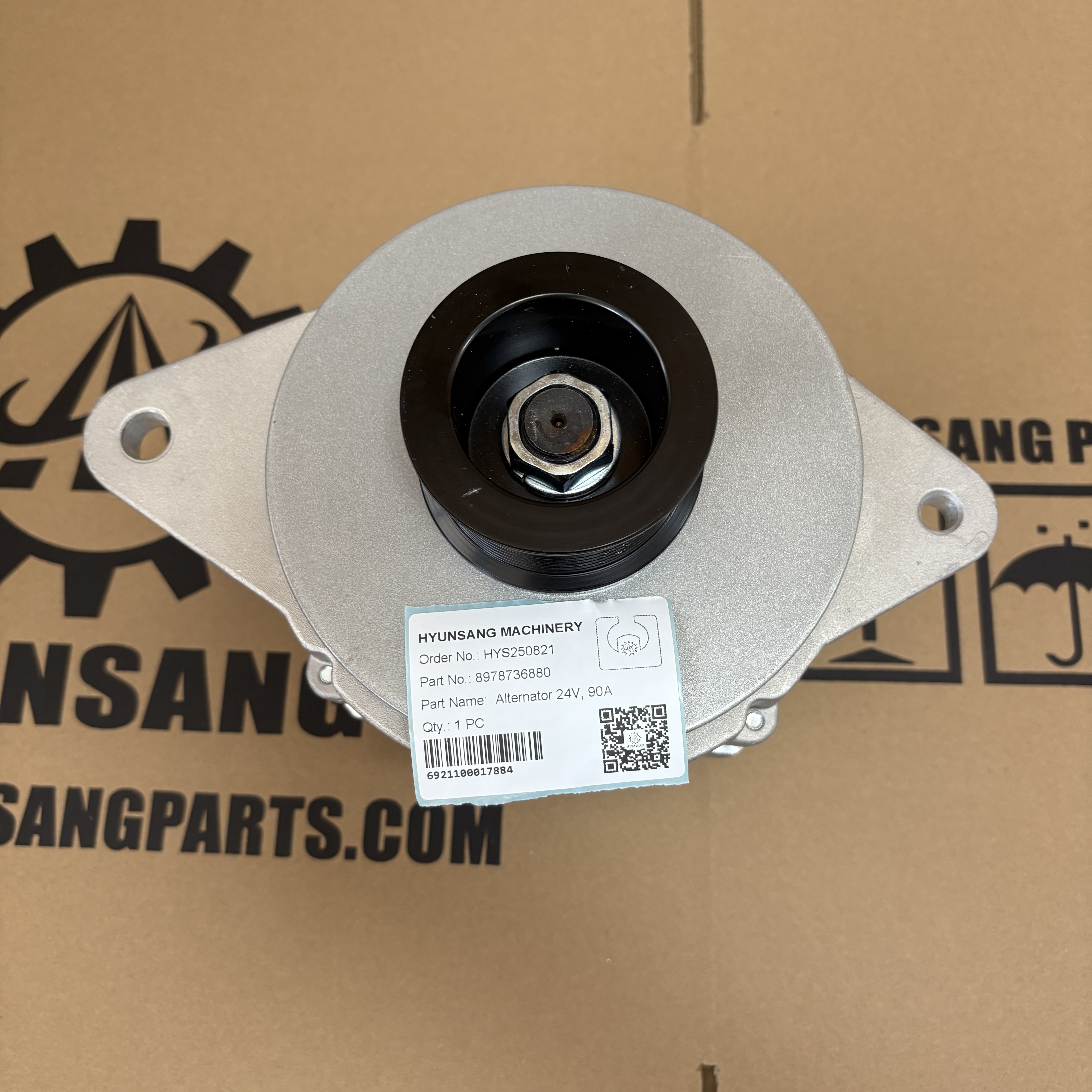 Hyunsang Parts Alternator 24V 90A 8978736880 for Isuzu 6WG1 Engine ...