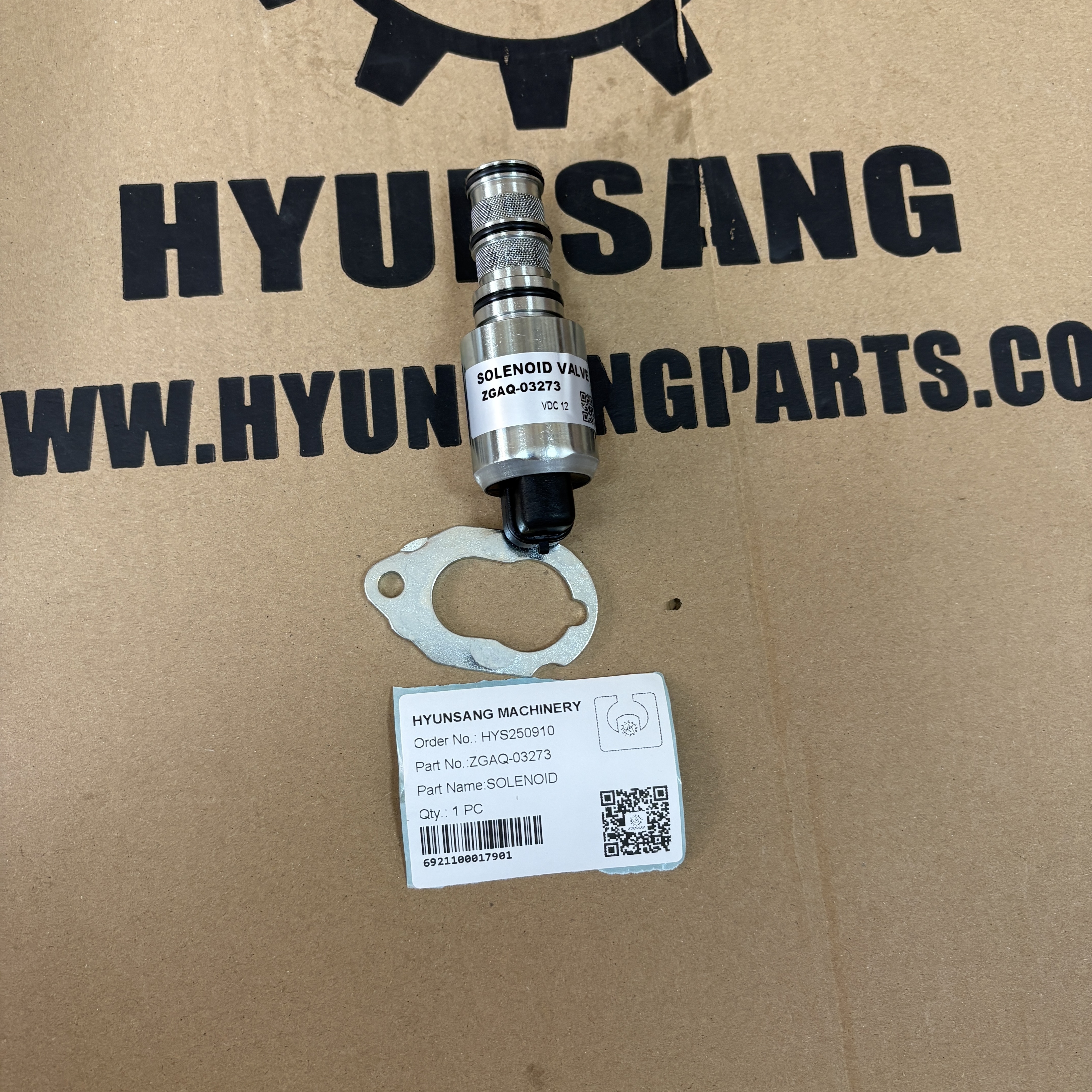 Hyunsang Excavator Parts SOLENOID ZGAQ-03273 For H940C H930C HB100 HB90 ...