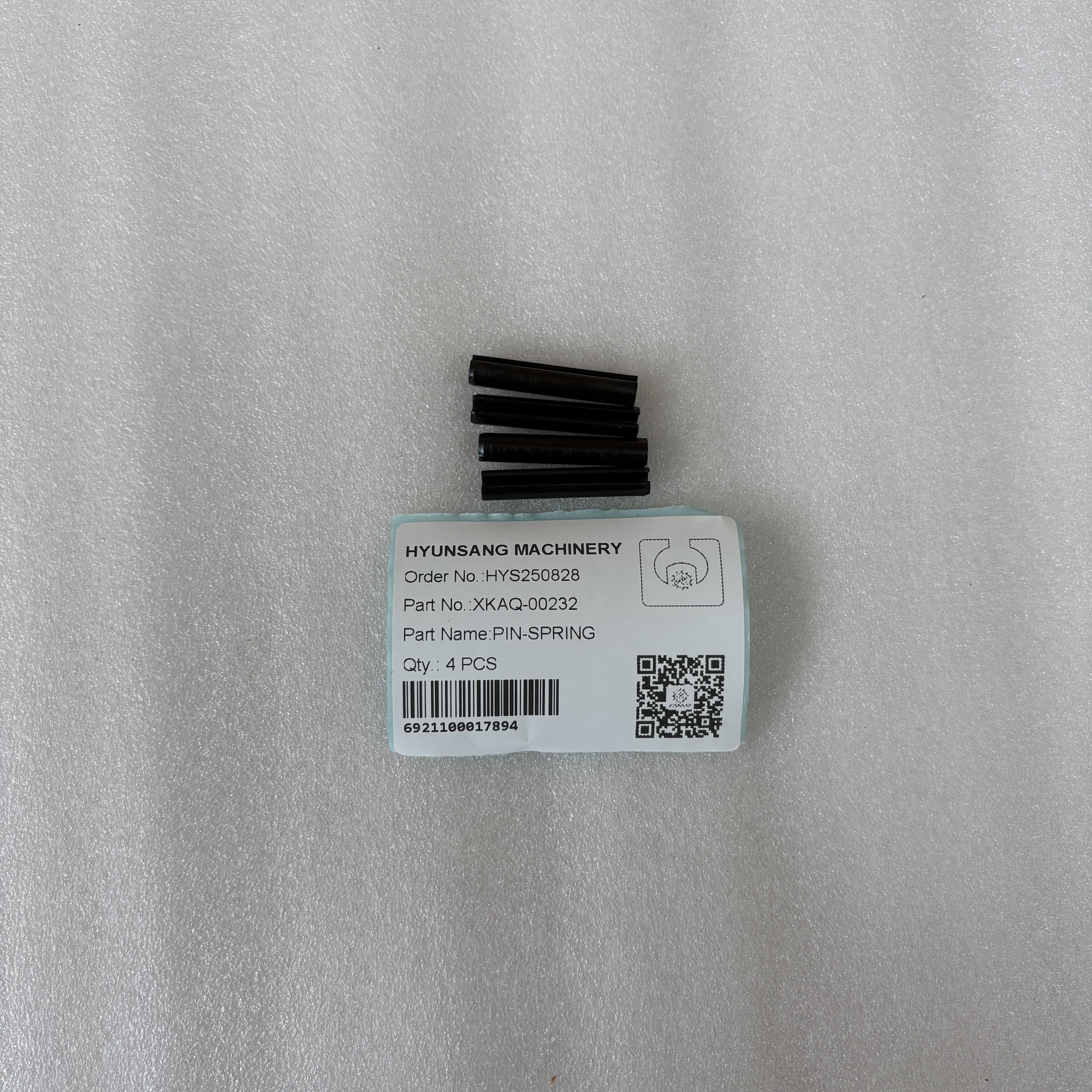 Excavator Parts PIN-SPRING XKAQ-00241 XKAQ-00232 XKAQ-00655 For HX140L ...