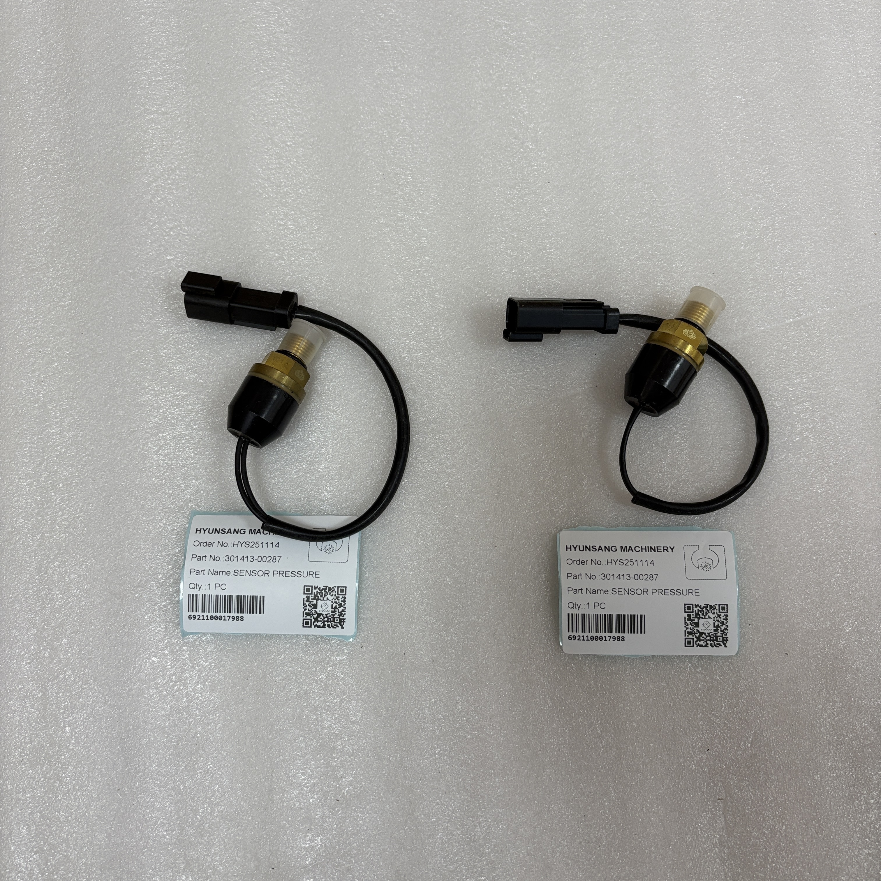 Excavator Parts Fuel Oil Pressure Sensor 301413-00287 for Excavator ...