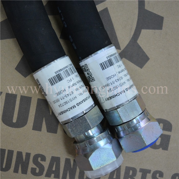 6743-51-9930 6743-51-9930 Komatsu Hydraulc Hoses 207-62-64850DB 207-62 ...