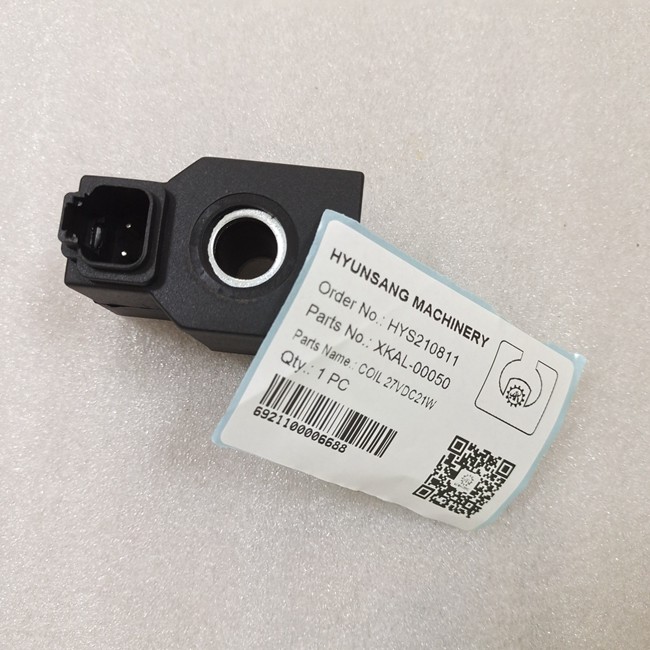 Coil 27VDC21W XKAL-00050 39Q6-42130 11N6-90850 Excavator Parts Fits ...